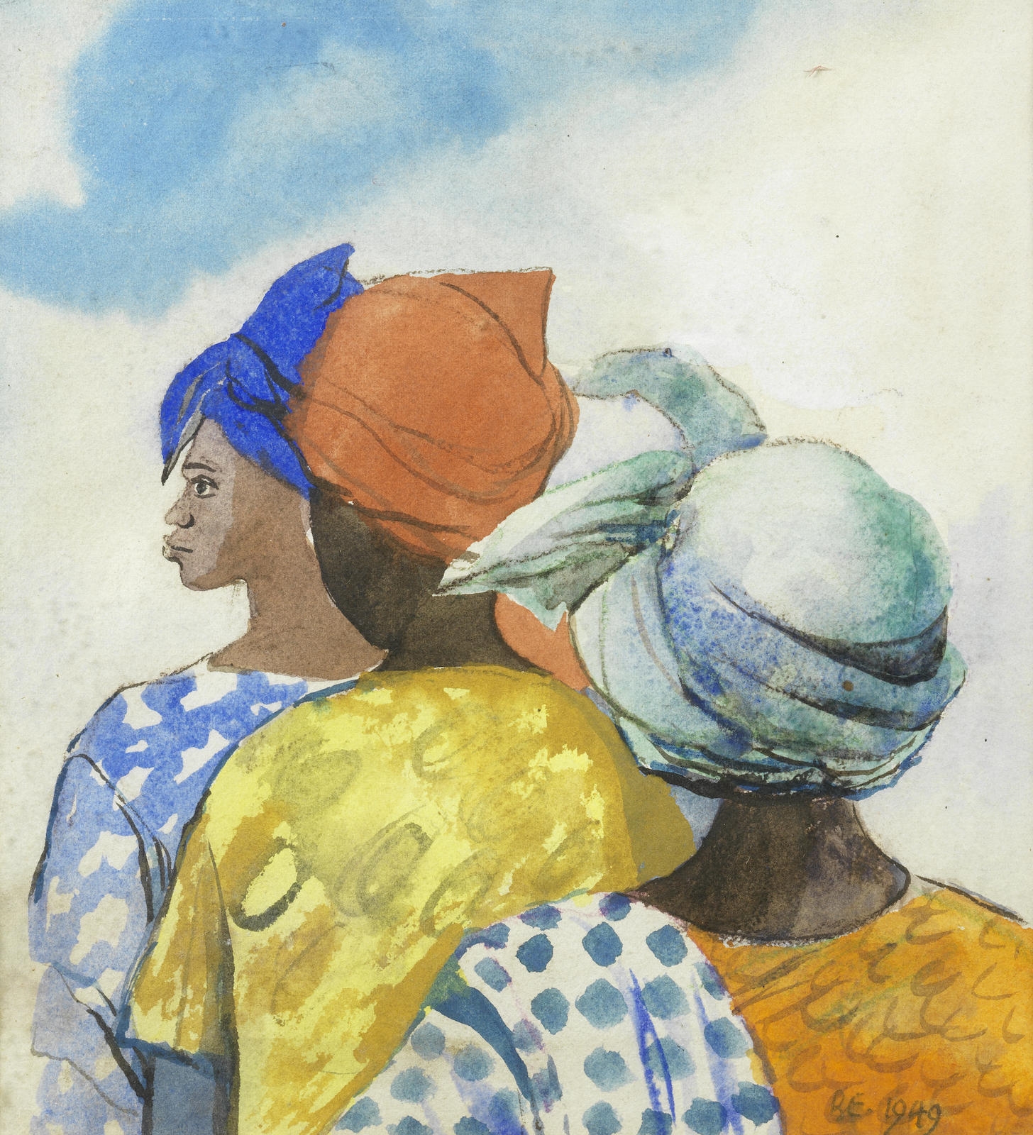 Ben Enwonwu | Three women (1949) | MutualArt