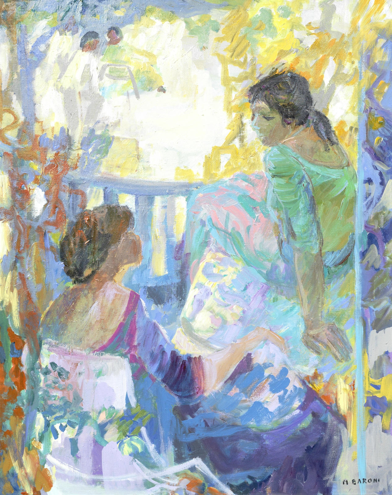 Monique Baroni | Sur le Balcon | MutualArt