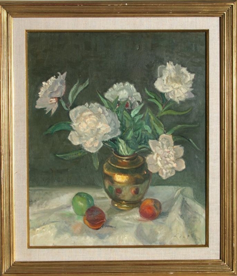 Adela Smith Lintelmann | Untitled - White Flowers Still Life | MutualArt