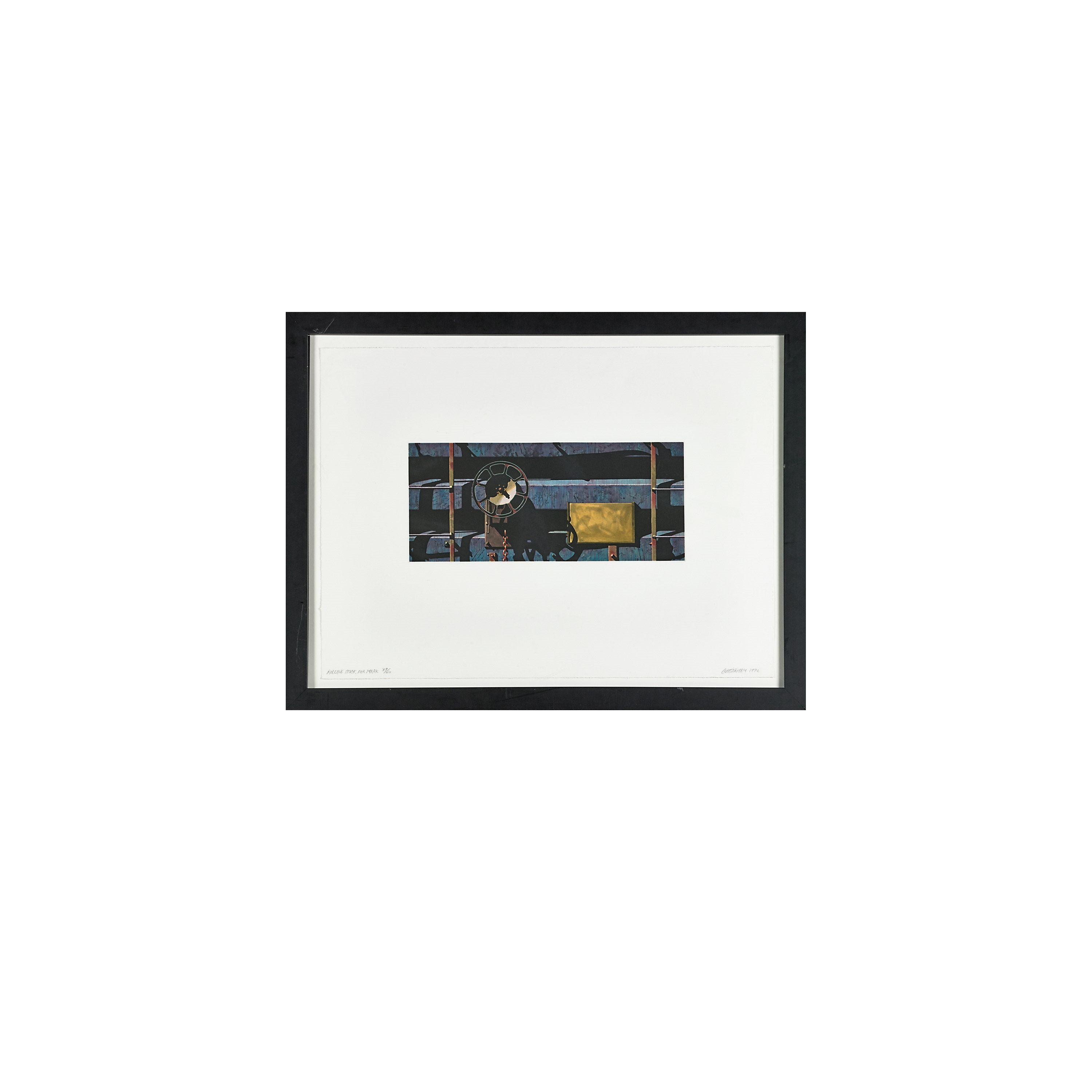 Robert Cottingham | Two works: Rolling Stock for Mark, Roxy Arcade (1992) | MutualArt