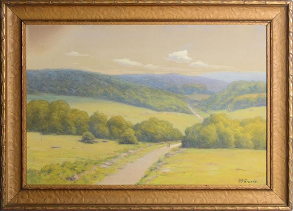 Richard B. Gruelle | LANDSCAPE WITH TWO FIGURES | MutualArt