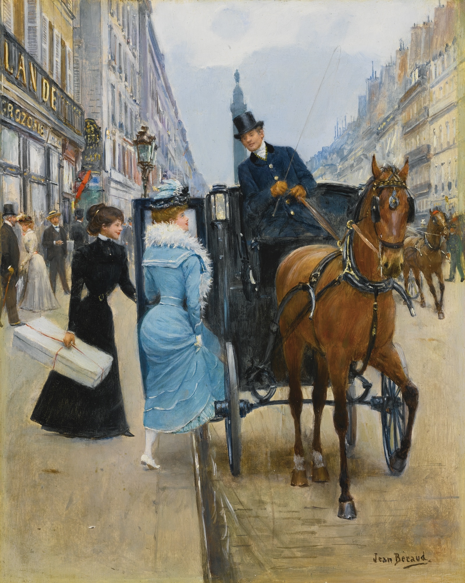 Jean Béraud | COURSES RUE DE LA PAIX | MutualArt