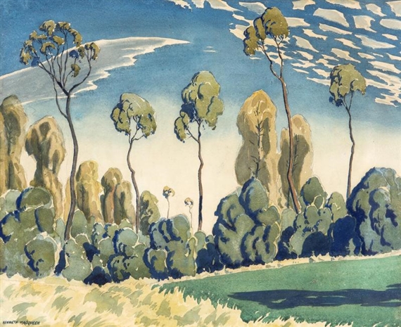 Kenneth MacQueen | Arboretum Clouds | MutualArt