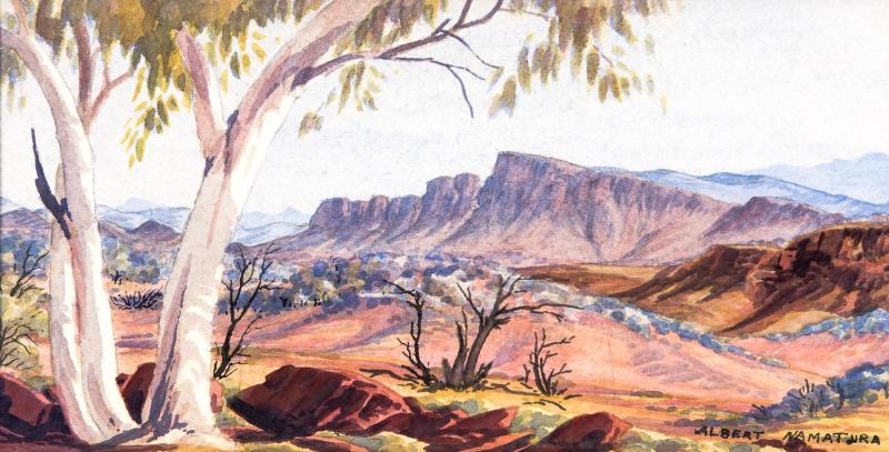 Albert Namatjira | (Central Australian Landscape) | MutualArt