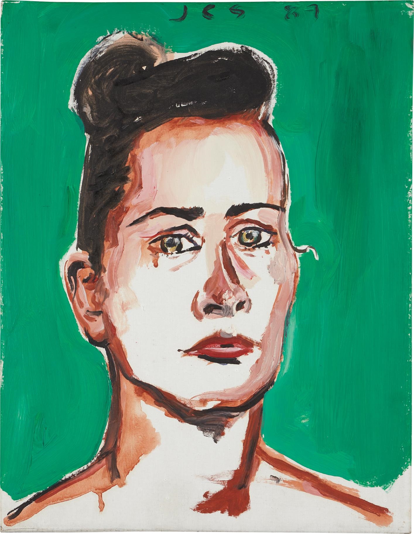 Julian Schnabel | Portrait of Pat Hearn (1987) | MutualArt