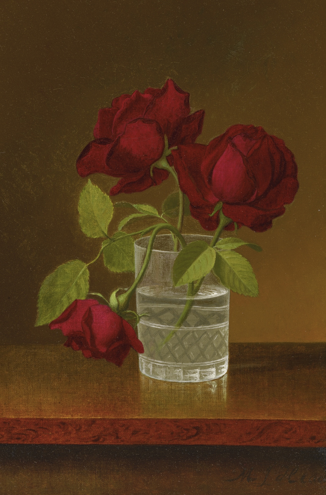 Martin Johnson Heade | STILL LIFE OF ROSES (1878 - 1883) | MutualArt