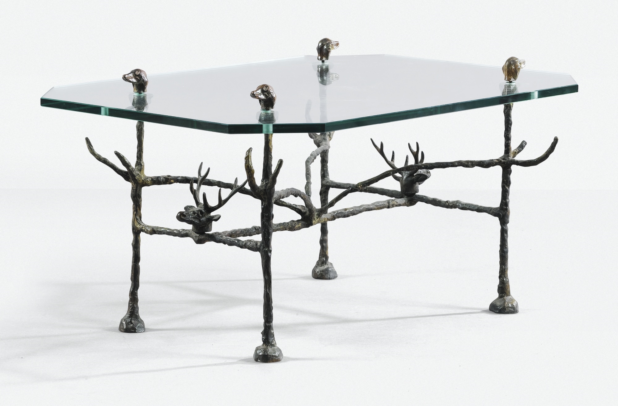 Diego Giacometti | TABLE AUX CERFS ET AUX CHIENS (1978) | MutualArt