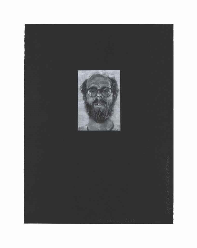 Chuck Close | Self-Portrait/White Dot Version (1976) | MutualArt