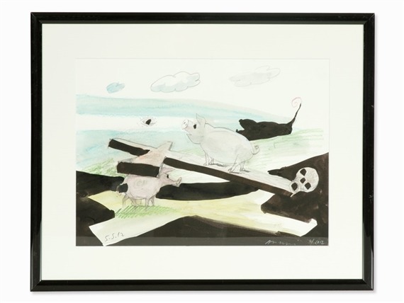 Siegfried Anzinger | Biblical Scene (2012) | MutualArt