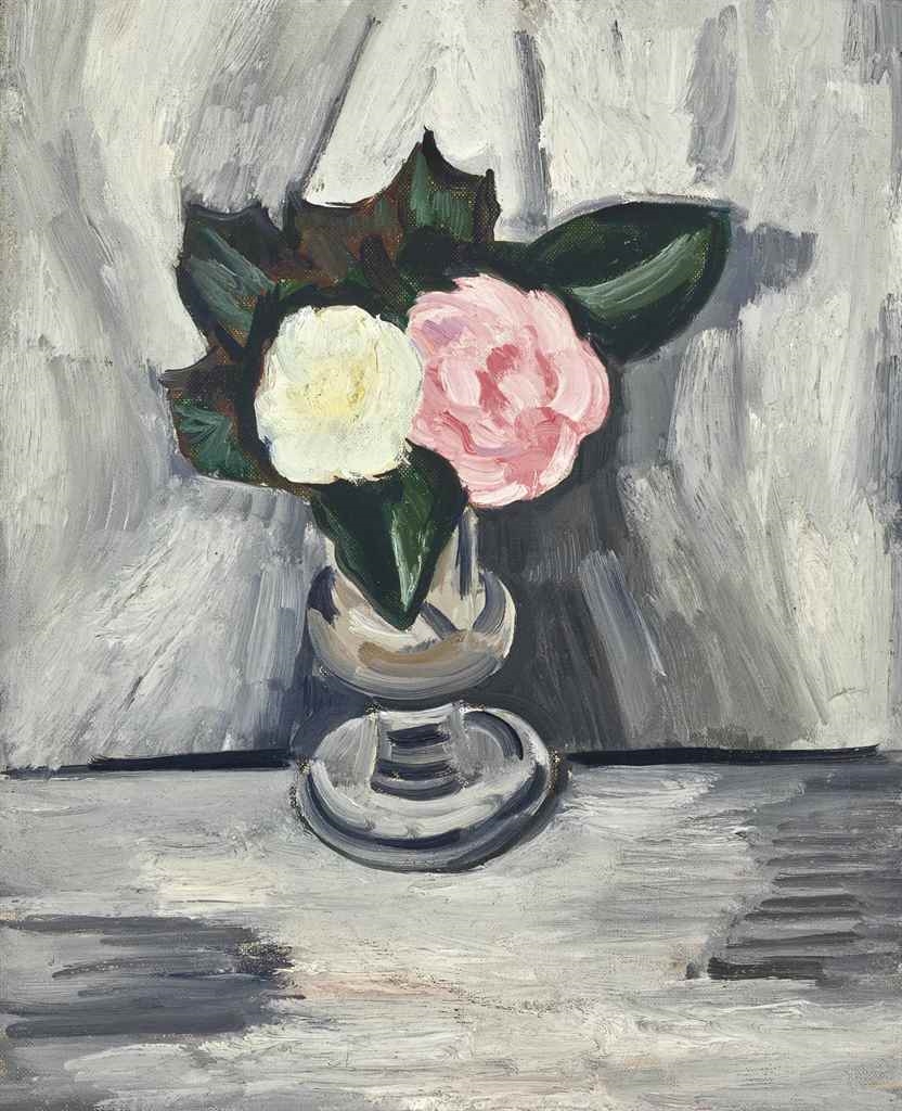 Marsden Hartley | Pink and White Flowers in a Crystal Vase (Circa 1929 ...