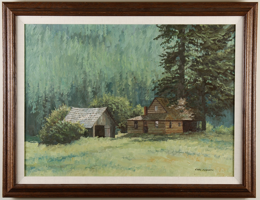 Carl Funseth | Cabin Scene | MutualArt