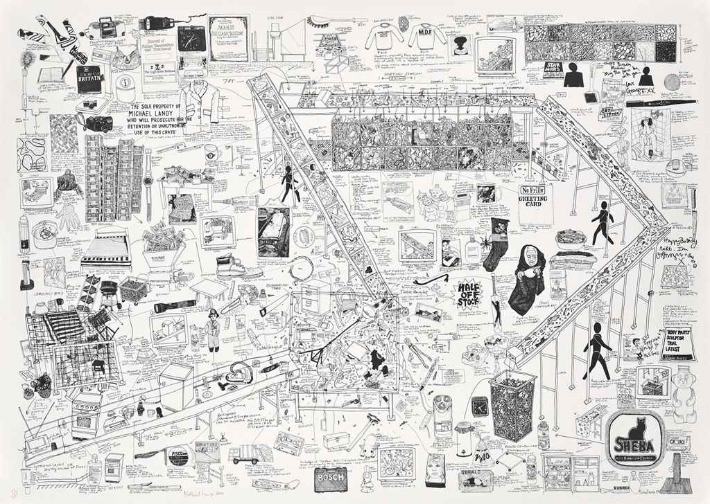 Michael Landy | Break Down Blueprint (2000) | MutualArt