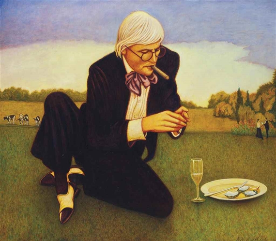Robert Marchant | Portrait of David Hockney | MutualArt