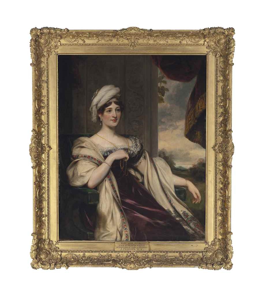 Thomas Phillips | Portrait of Mary Anne), first wife of Francis William ...