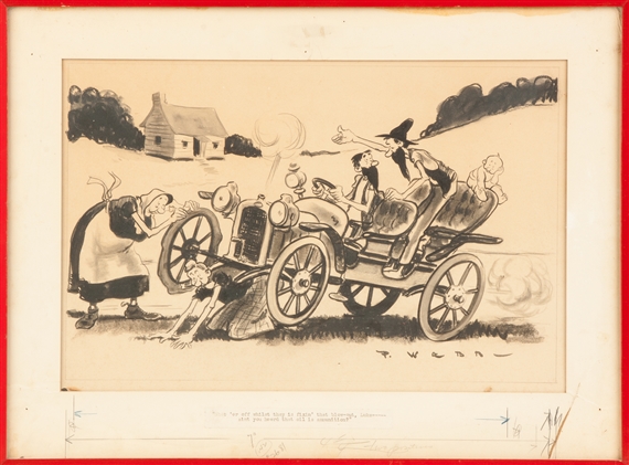 Paul Webb | Illustration of a Jalopy | MutualArt