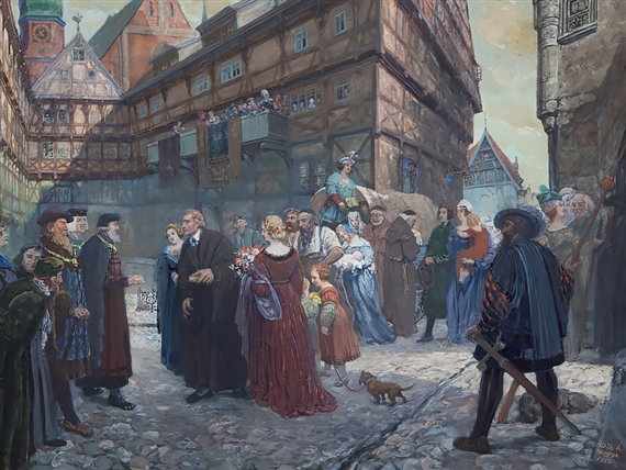 Wilhelm August Wrage | The Reception (1920) | MutualArt