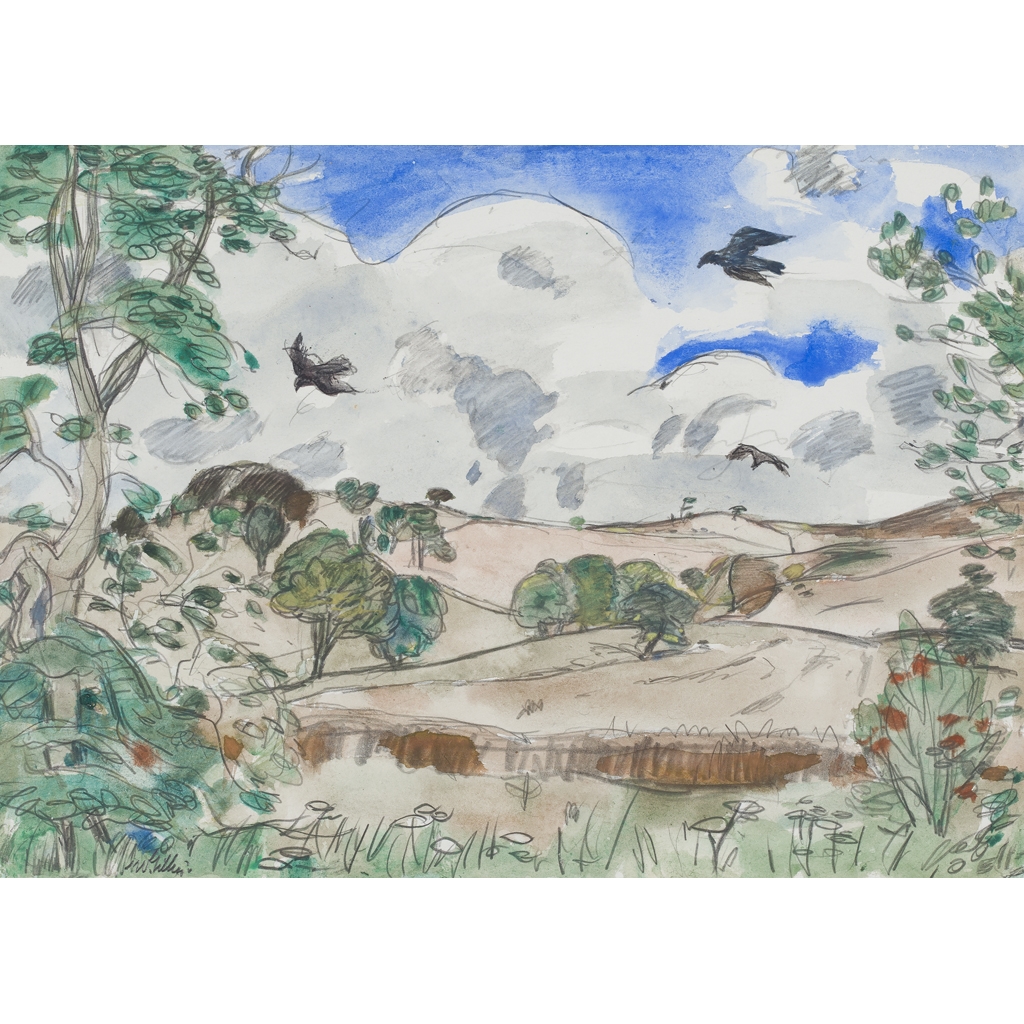 Sir William George Gillies | LANDSCAPE WITH CATTLE GRAZING | MutualArt