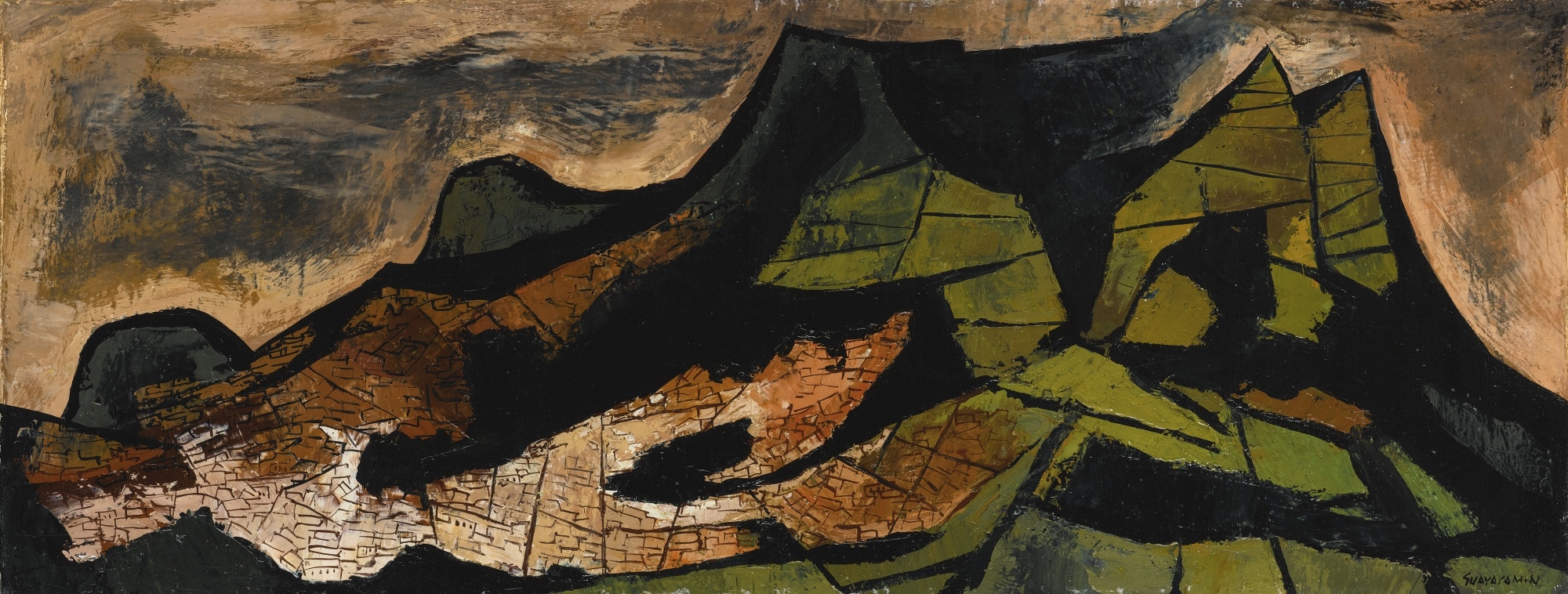 Oswaldo Guayasamín | PAISAJE DE QUITO (Circa 1960) | MutualArt