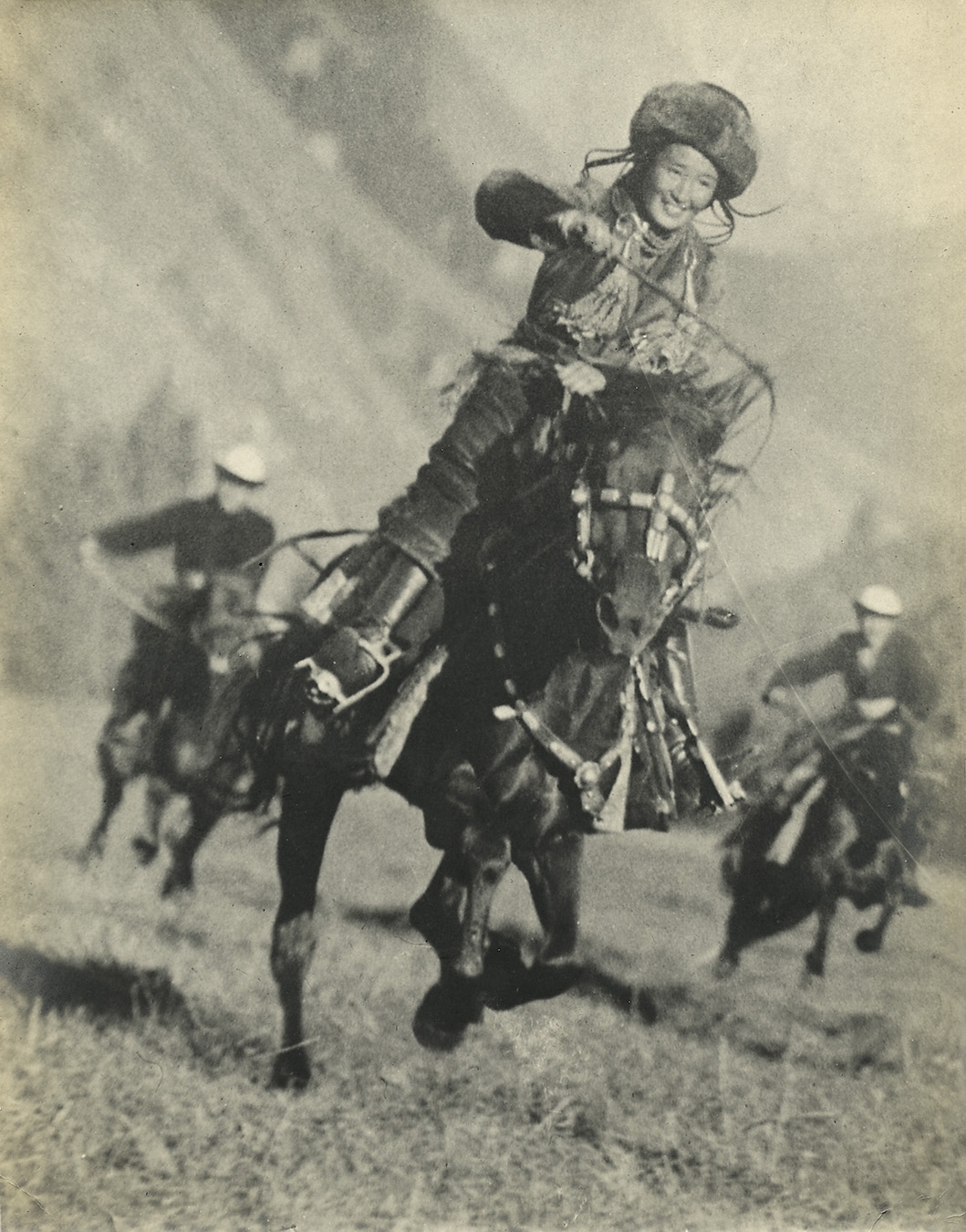 Max Alpert | Kyrgyz Girl Leading in a Horse Racing Competition | MutualArt