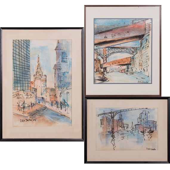 Alex Dery | 3 Works, Depicting Cleveland | MutualArt