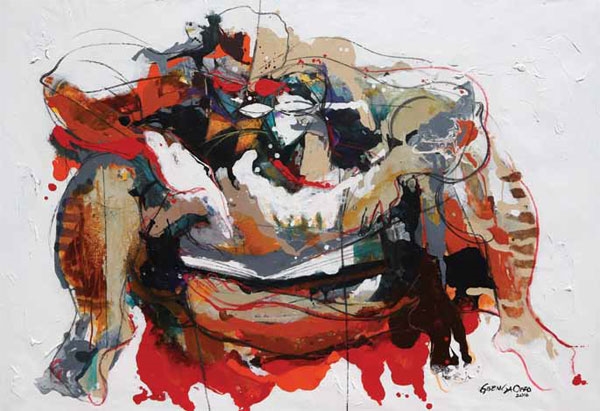 Gbenga Offo | LEARNING AT HIS FEET (2016) | MutualArt