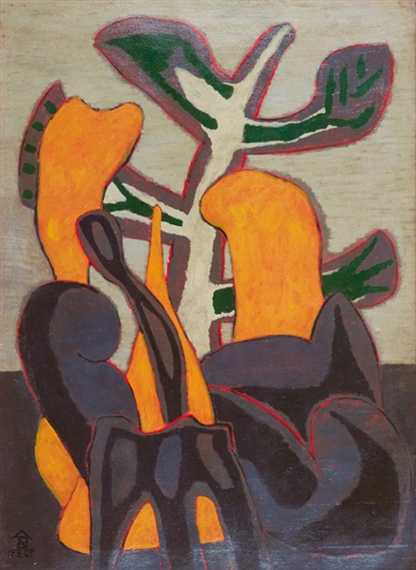 Nashar | Pohon Tua (Old Tree) (1985) | MutualArt