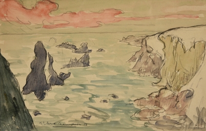 Joseph Victor Roux-Champion | Port Coton, Belle Ile le matin (1896 ...