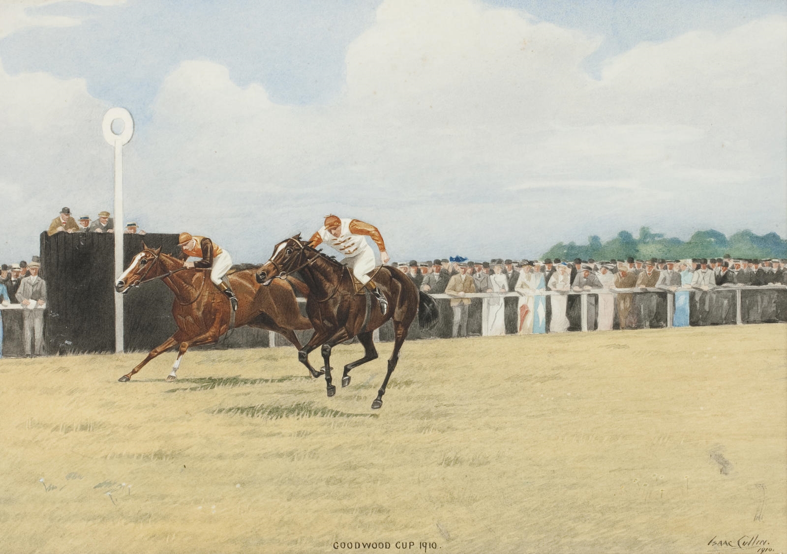 Isaac Cullin | A Pair: Goodwood Cup 1909 & Goodwood Cup 1910 (1909 ...