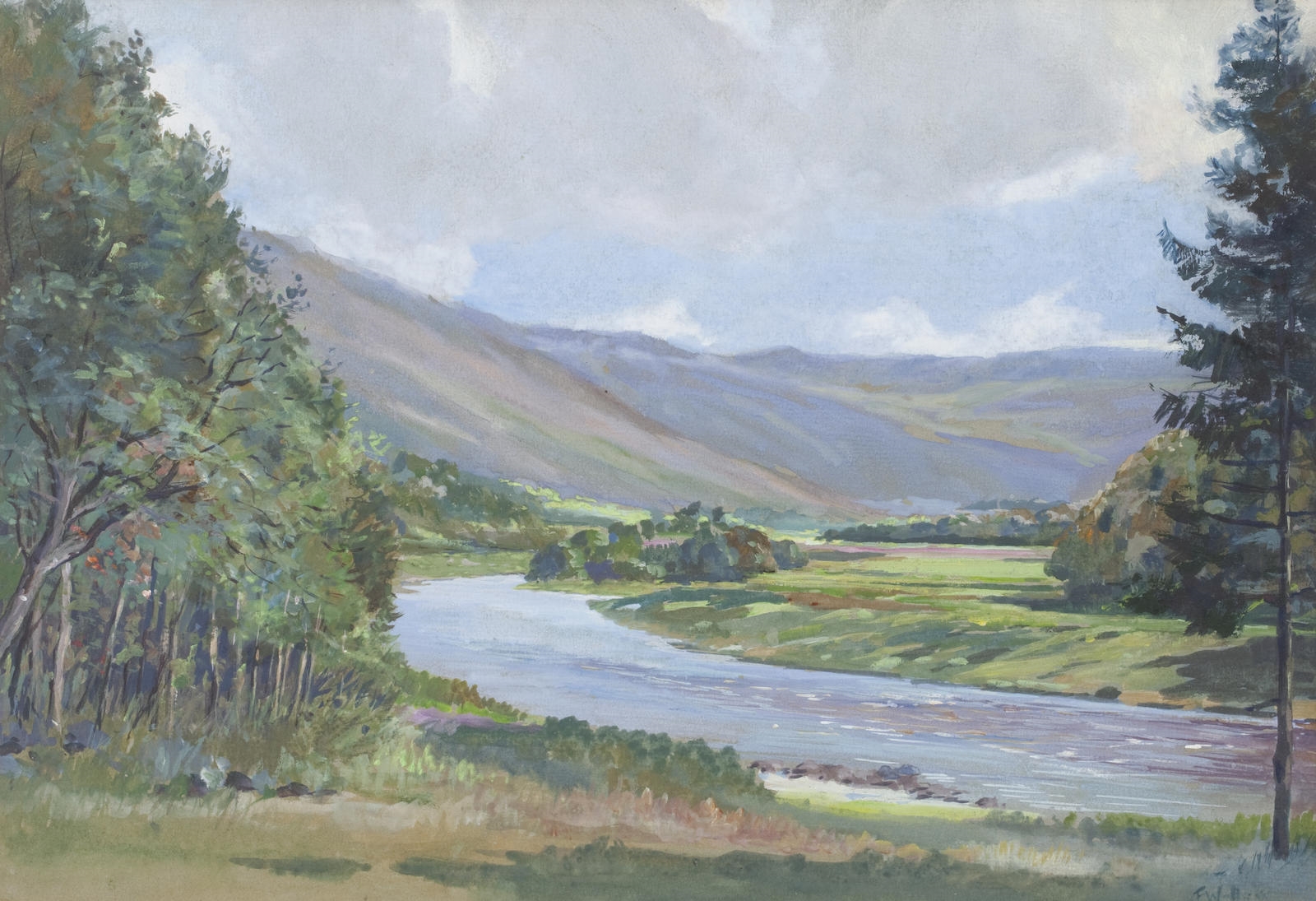 Harold Frank Wallace | A Pair: Carron pool on the River Spey and The ...