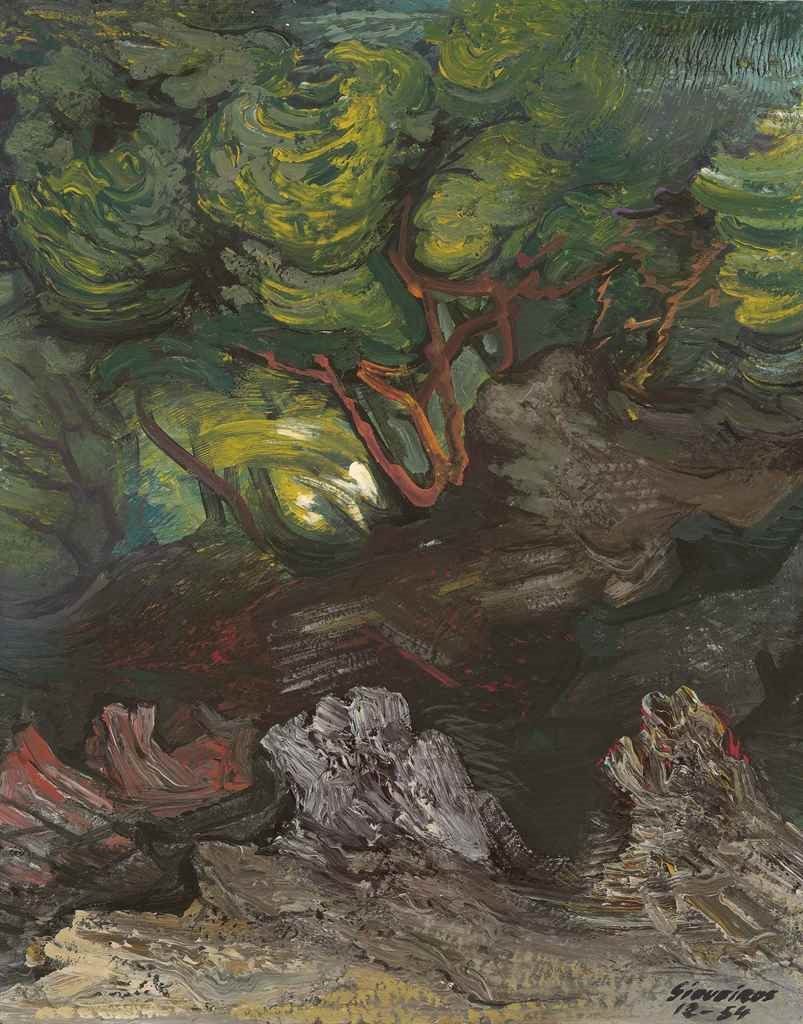 David Alfaro Siqueiros | Landscape (1954) | MutualArt