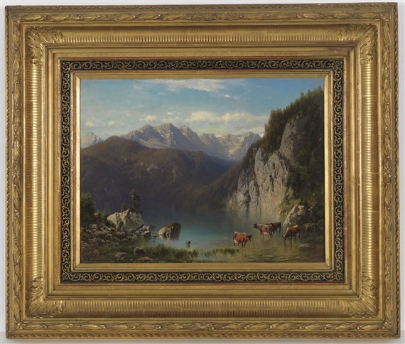 Karl Millner | Der Alpsee bei Hohenschwangau (1872) | MutualArt
