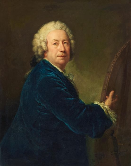 Antoine Pesne | Self Portrait of the Artist in front of the Easel ...