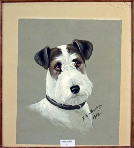 Boris Riab | Dog portrait (1932) | MutualArt