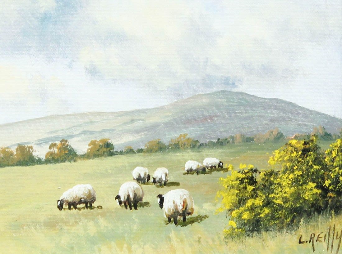 Liam Reilly | 'Sheep Grazing' | MutualArt