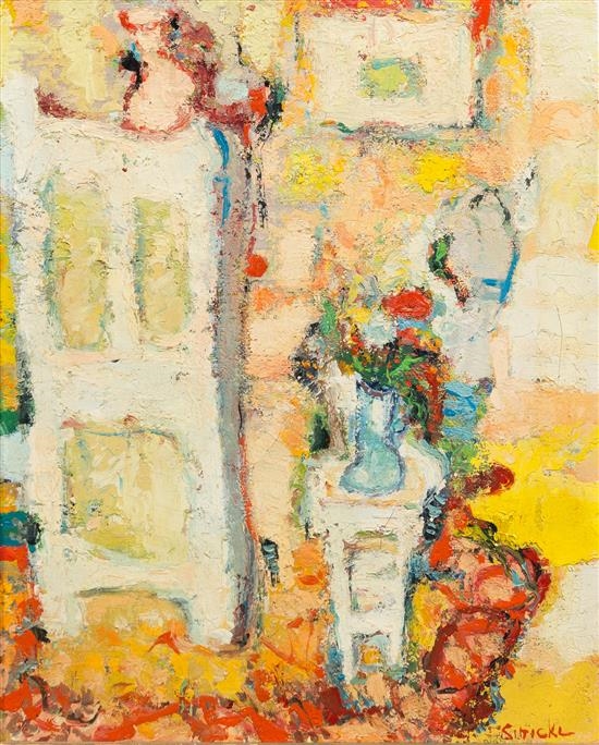 George Rene Sinicki | Table au Vase Bleu | MutualArt