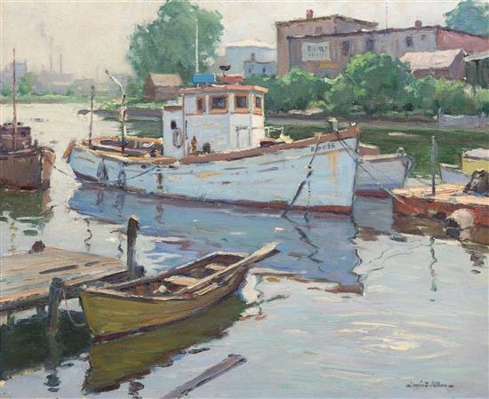 Junius Allen | Passaic River Boats | MutualArt
