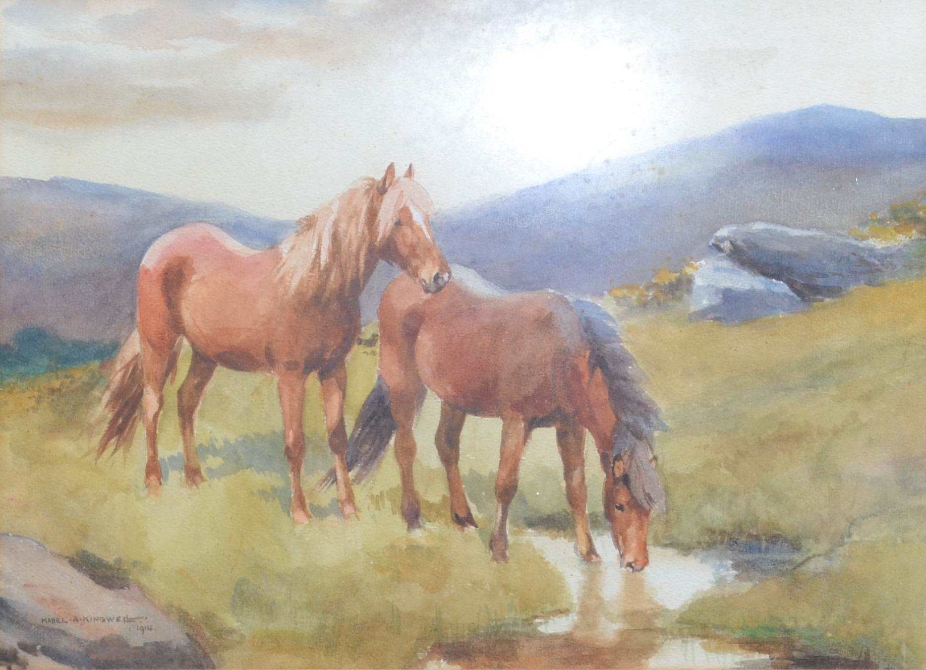 Mabel Amber Kingwell | Moorland ponies | MutualArt