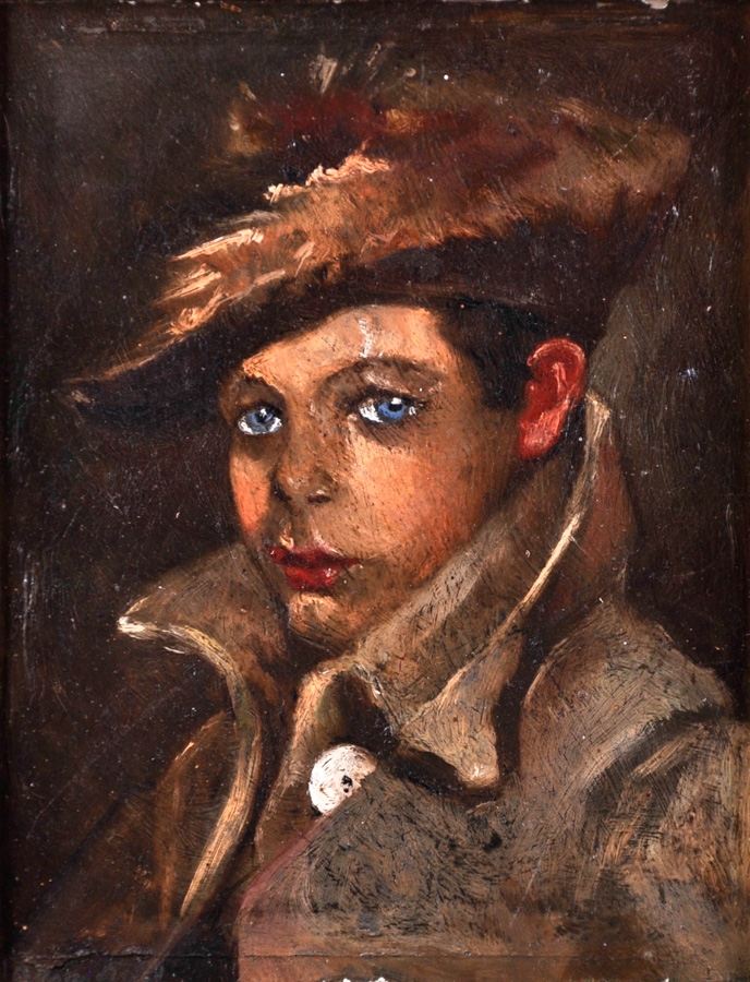 Arthur Henry Knighton Hammond | Young Soldier in a Trench Coat | MutualArt