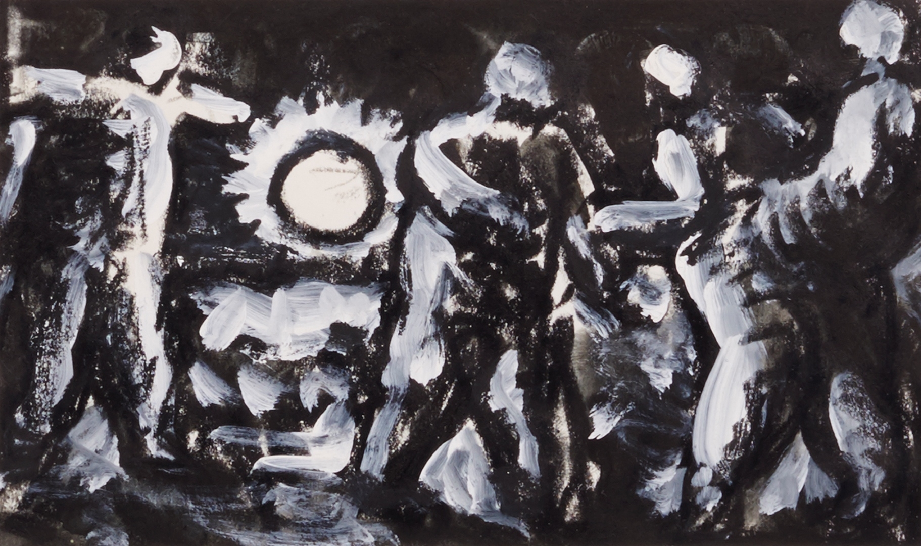 Peter Booth | Drawing, (Figure in Landscape with Sun) (Circa 1995 ...