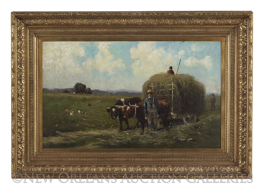 Wilbur Lansil | The Hay Wagon (1896) | MutualArt