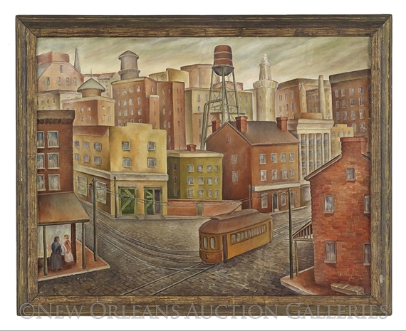 Beulah Barnes Weaver | Baltimore Street Scene (1929) | MutualArt