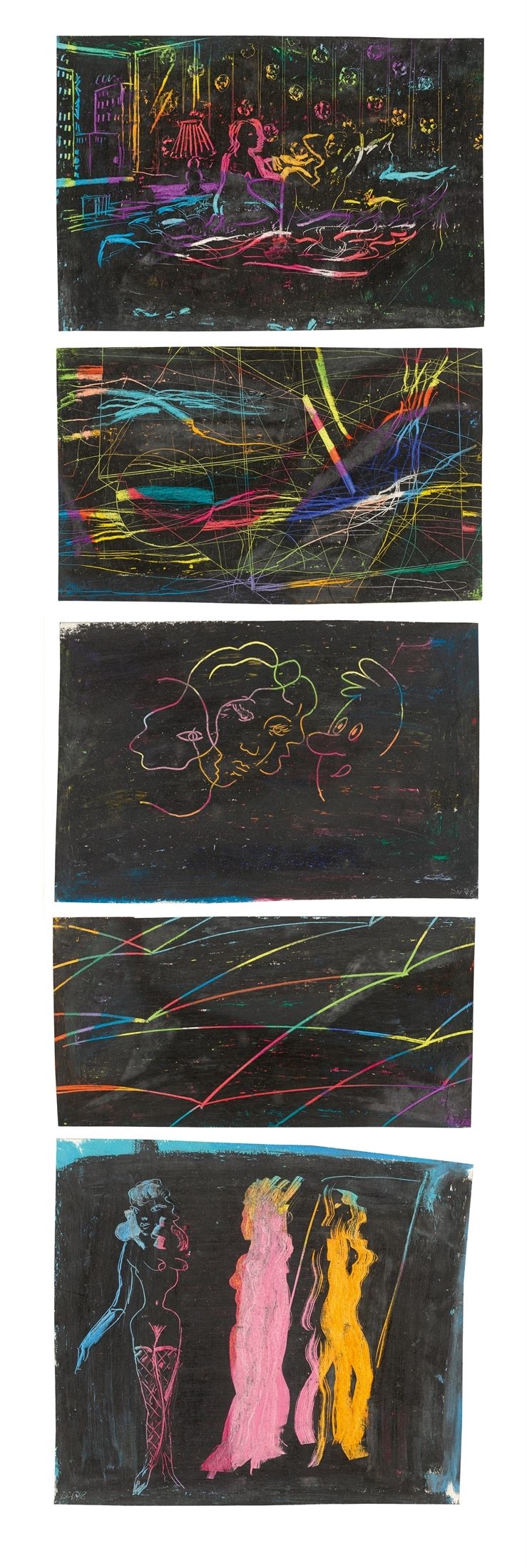 David Weiss | 5 Works: Untitled (1978) | MutualArt