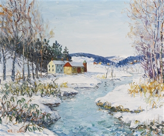 Walter Emerson Baum | PENNSYLVANIA HILLS, WINTER | MutualArt