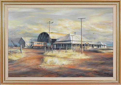 Kenneth Jack | The Railway Station At Normanton, QLD (1972) | MutualArt