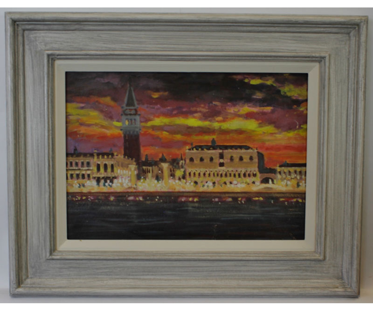 David Baxter | Venice at Night | MutualArt