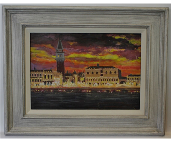 David Baxter | Venice at Night | MutualArt