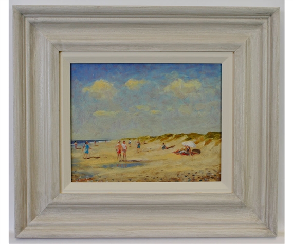 David Baxter | Norfolk Beach Scene in Summer | MutualArt