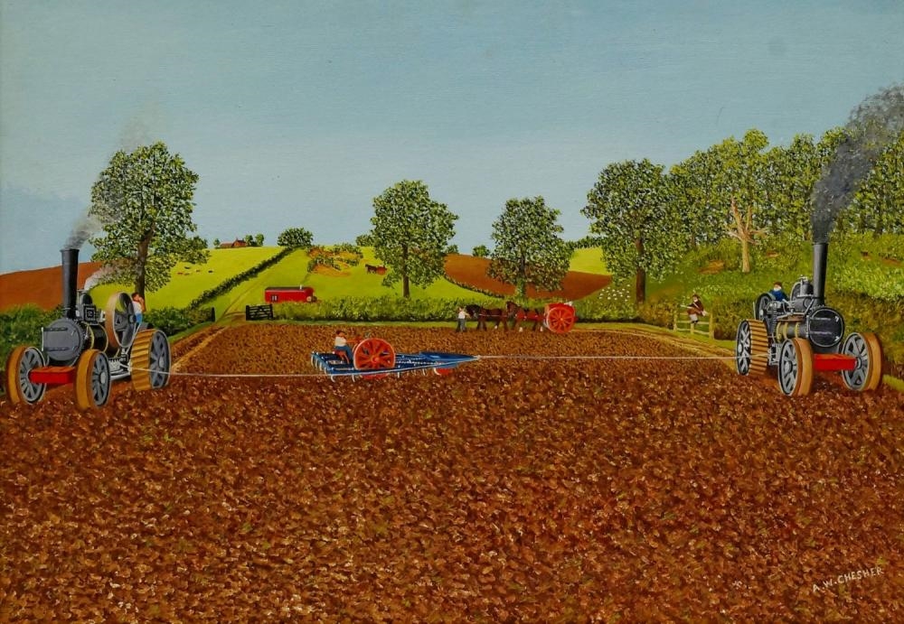 A. W. Chesher | Preparing the field | MutualArt