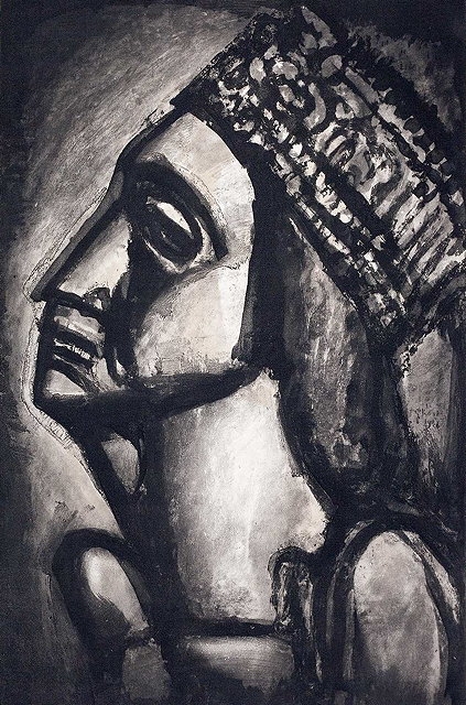 Georges Rouault | Vierge aux sept glaives from The Miserere Series ...