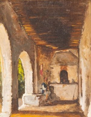 Marc Alfred Chataud | Café sur les hauteurs d’Alger | MutualArt